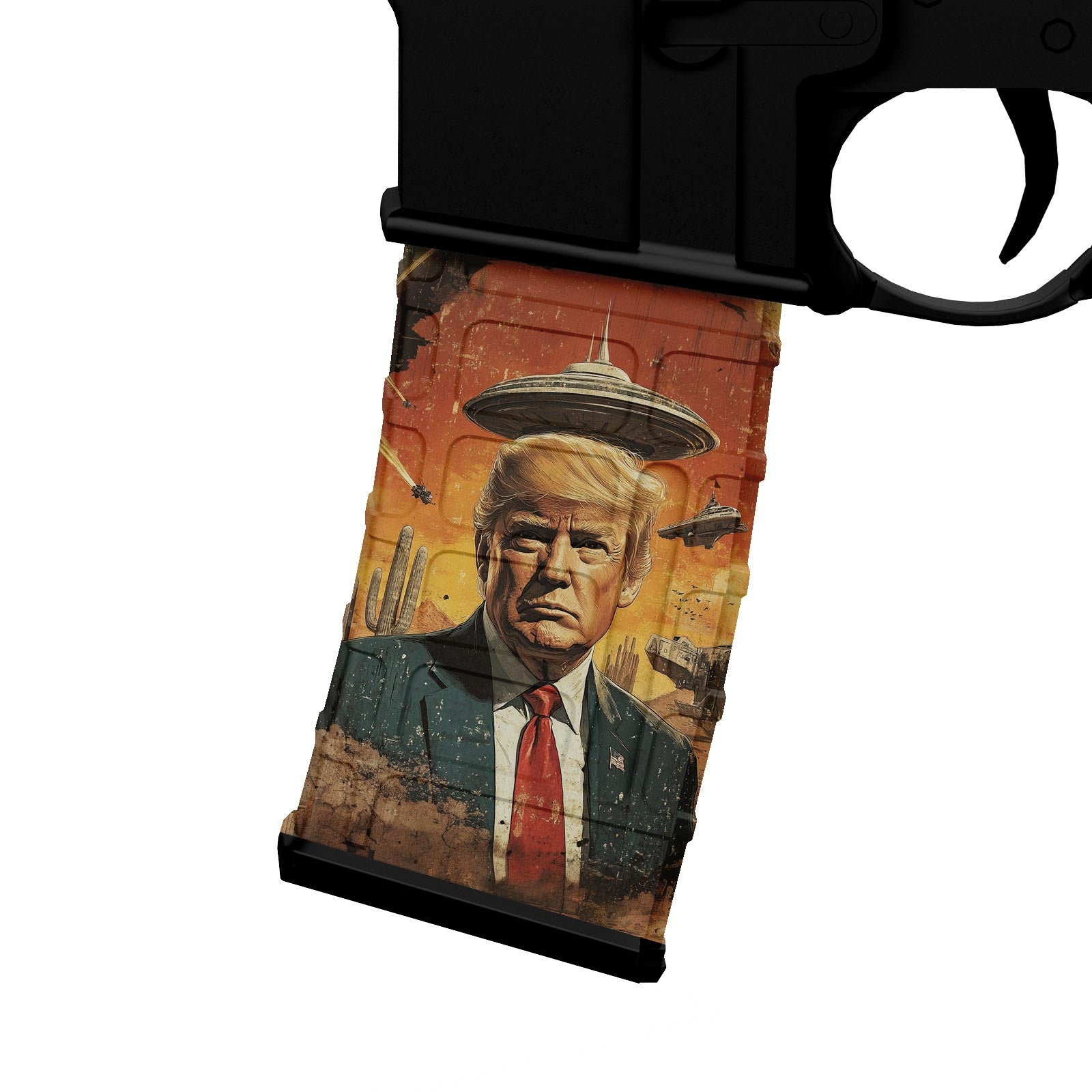 Pistol Mag Base Plates Vinyl Decals - Skull